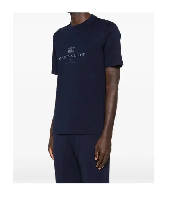 Brunello Cucinelli Short-sleeved Crewneck T-shirt - Blue