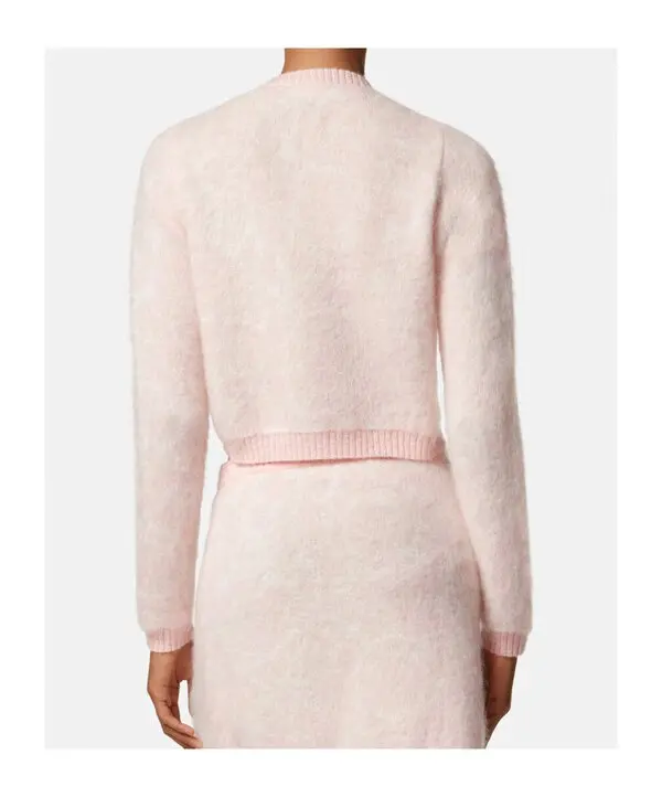 Versace Jacquard Knit Cardigan With Medusa Hardware