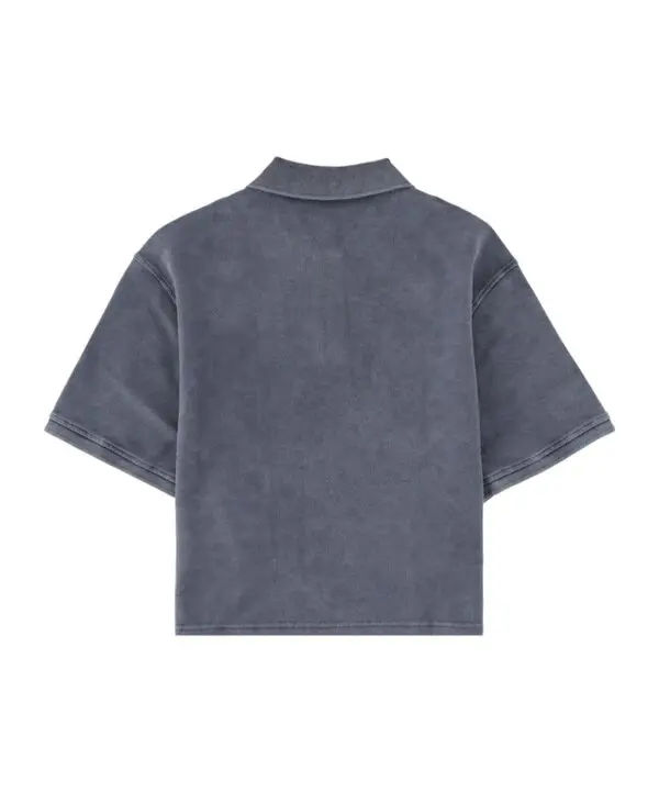 Alexander Wang Cropped Piqué Polo T-shirt