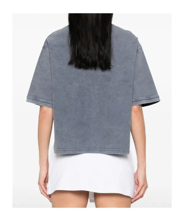 Alexander Wang Cropped Piqué Polo T-shirt