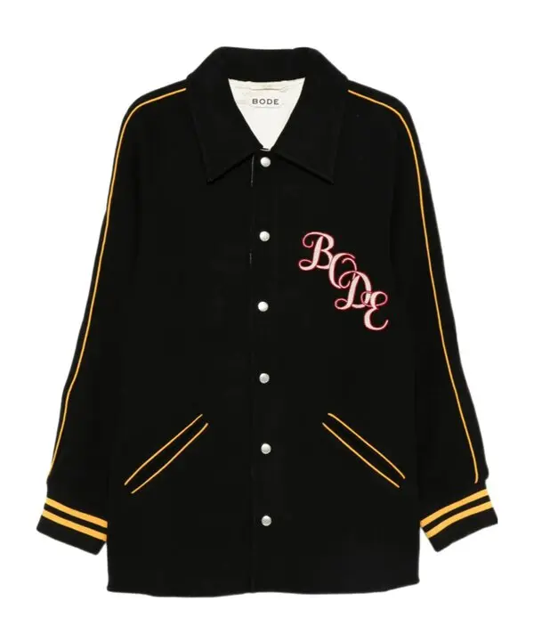 BODE Monogram Snap Reversible Jacket - Black