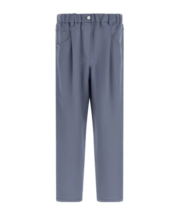 Brunello Cucinelli Elasticated Waist Straight Leg Trousers