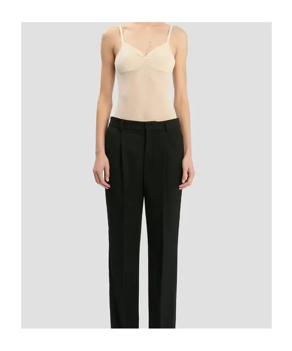 Victoria Beckham Ribbed-knit Tank Top - Light Rose