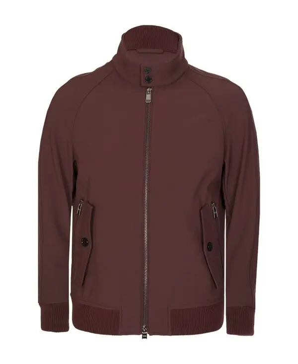 Hugo Boss Long Sleeve Logo Zip Up Casual Jacket - Red