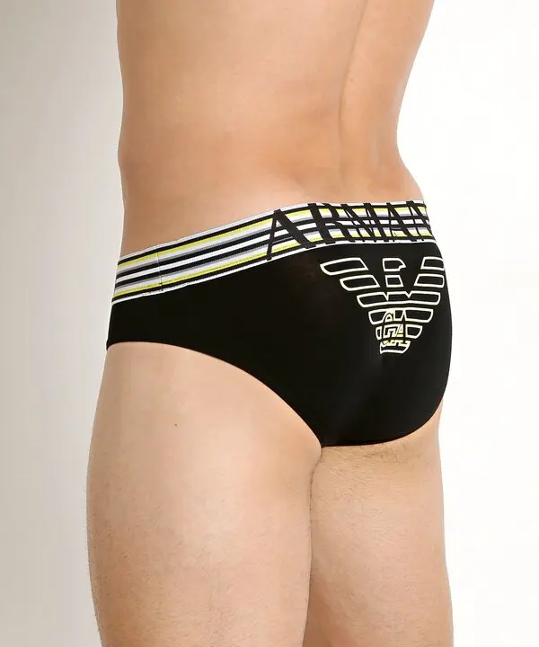 Emporio Armani Logo Detail Panties - Nude