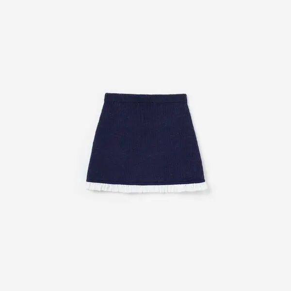 SELF-PORTRAIT Sequin-appliqués Knitted Skirt