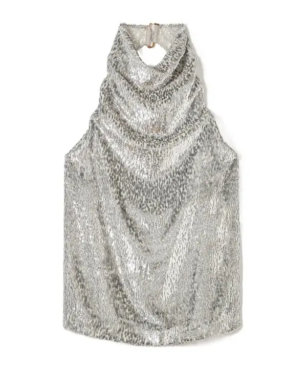 Stella McCartney Metallic Effect Halterneck Top