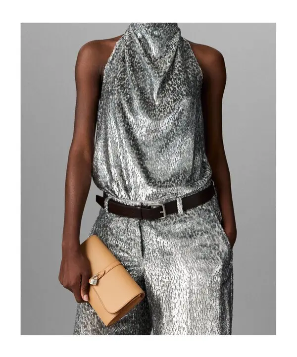 Stella McCartney Metallic Effect Halterneck Top