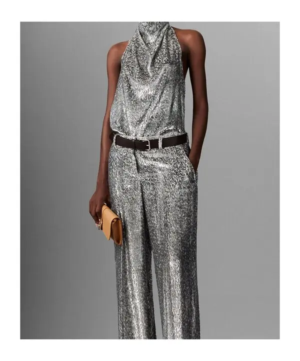 Stella McCartney Metallic Effect Halterneck Top