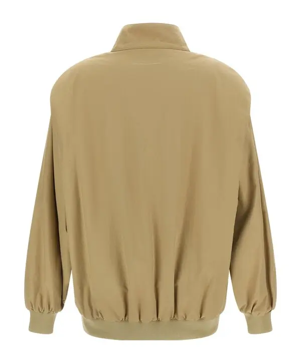 MAISON MARGIELA High-neck Zip-up Jacket - Beige