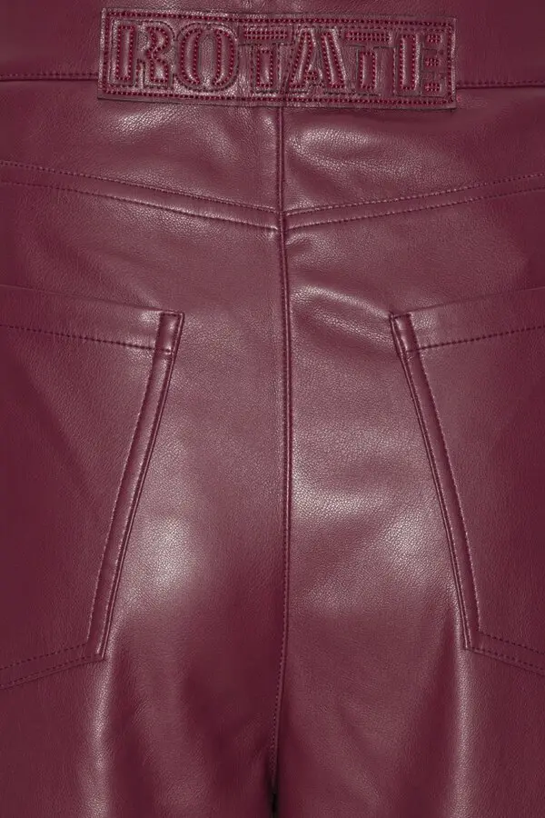 ROTATE BY BIRGER CHRISTENSEN Mid-rise Wide-leg Casual Pants