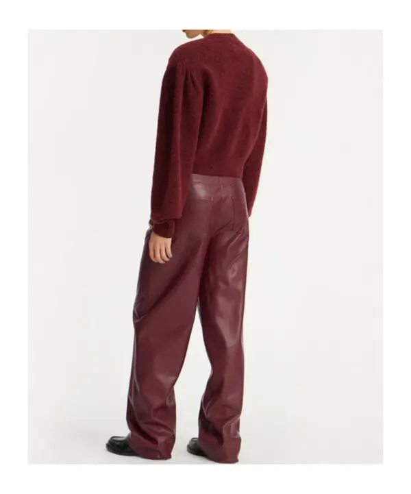 ROTATE BY BIRGER CHRISTENSEN Mid-rise Wide-leg Casual Pants