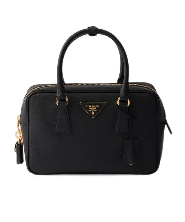 Prada Small Zip-up Tote Bag - Black