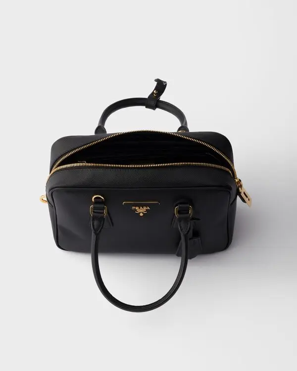Prada Small Zip-up Tote Bag - Black