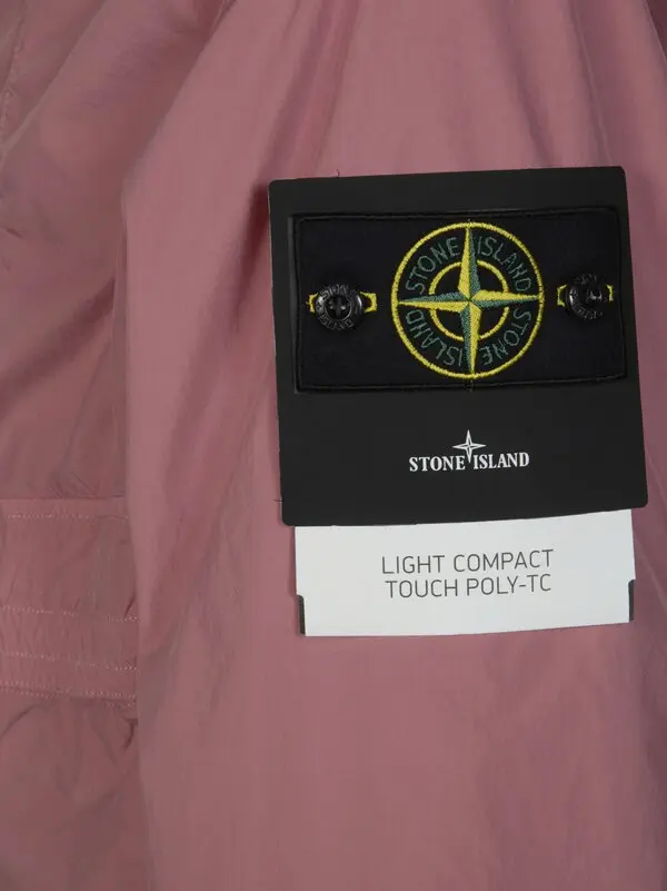 Stone Island Zip-up Hooded Jacket With Flap Pockets