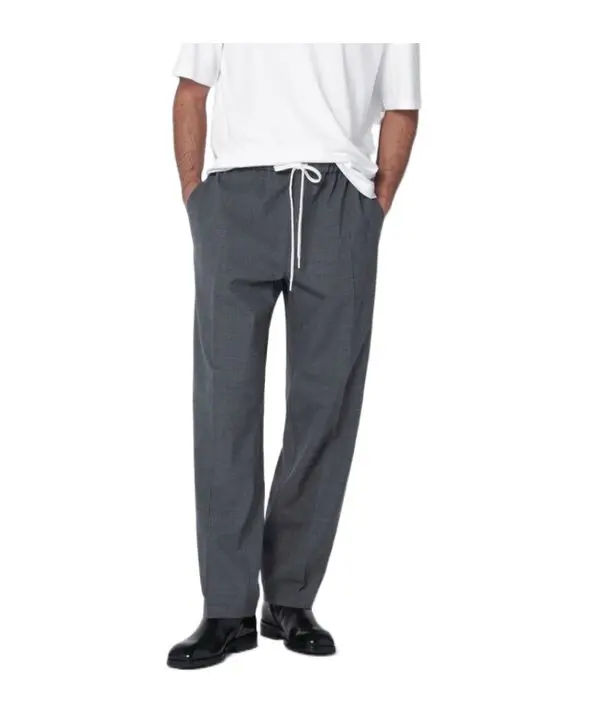 MAISON MARGIELA Elasticated Waistband Drawstring Trousers - Grey
