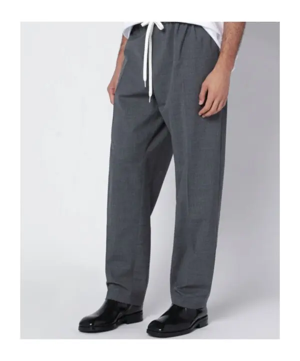MAISON MARGIELA Elasticated Waistband Drawstring Trousers - Grey