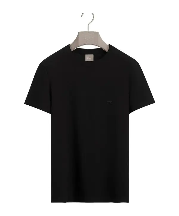 Dior Logo-embroidered T-shirt - Black