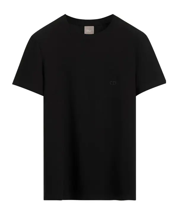 Dior Logo-embroidered T-shirt - Black