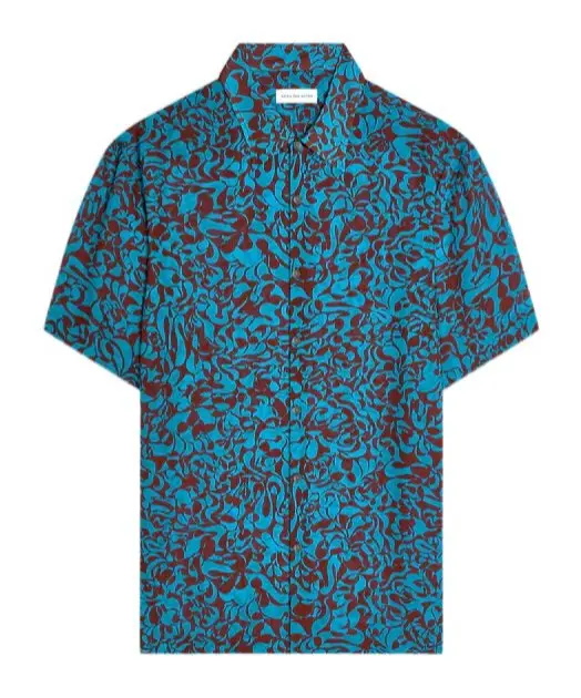 Dries Van Noten Floral-print Short-sleeve Shirt