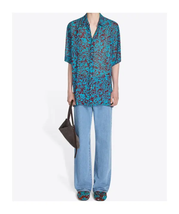 Dries Van Noten Floral-print Short-sleeve Shirt
