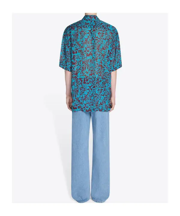 Dries Van Noten Floral-print Short-sleeve Shirt