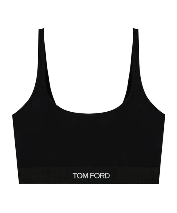 TOM FORD Logo Band Bralette - Black