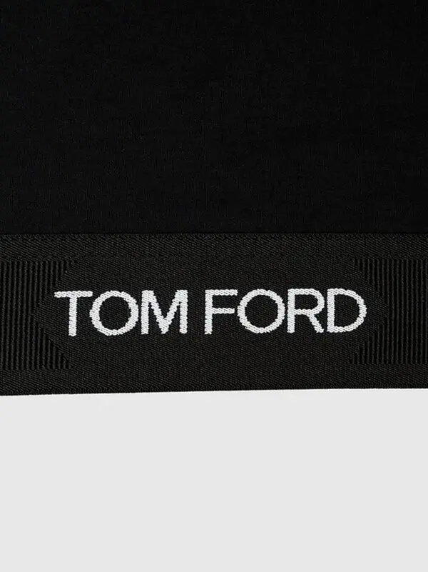 TOM FORD Logo Band Bralette - Black