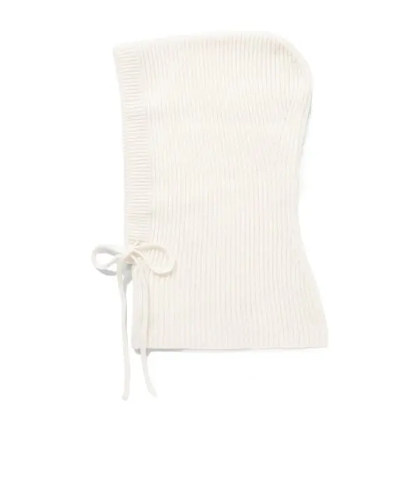 Arch4 Klosters Ribbed Cashmere Balaclava - Ivory