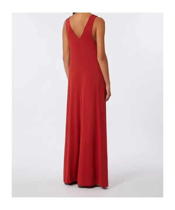 Max Mara Sleeveless Maxi Dress With Flared Hem