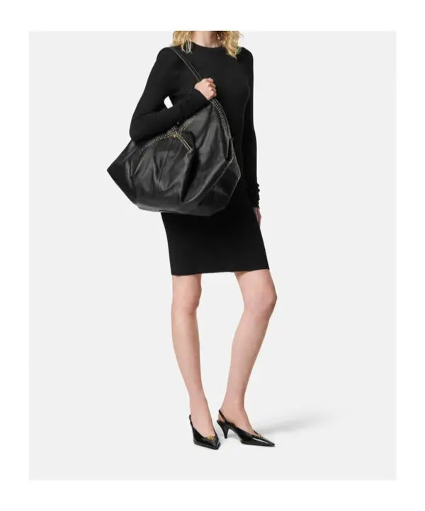 Versace Fitted Knitted Mini Dress With Medusa Hardware
