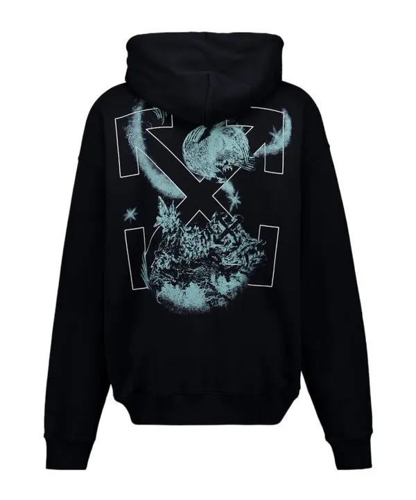 Off-White Moon Skate" Drawstring Hoodie