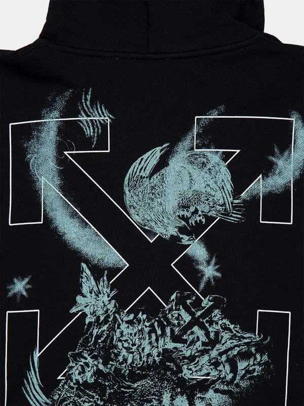 Off-White Moon Skate" Drawstring Hoodie