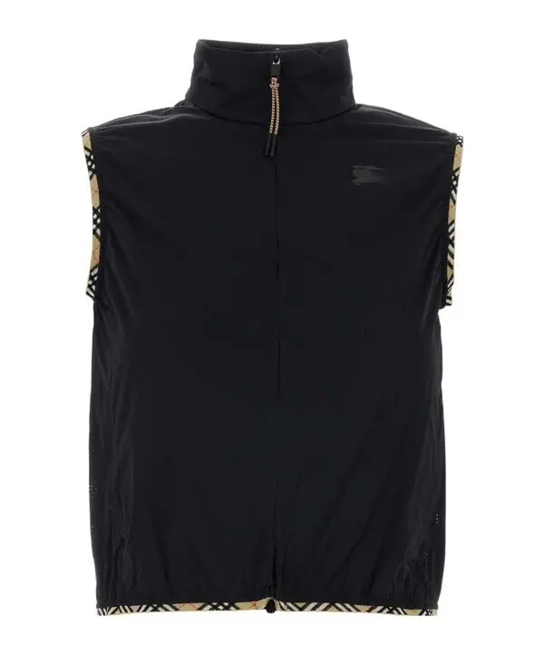 Burberry Sleeveless Stand Collar Jacket