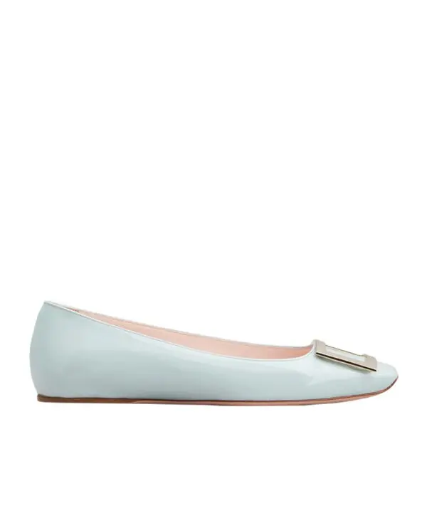 ROGER VIVIER Trompette Ballet Flats - Green