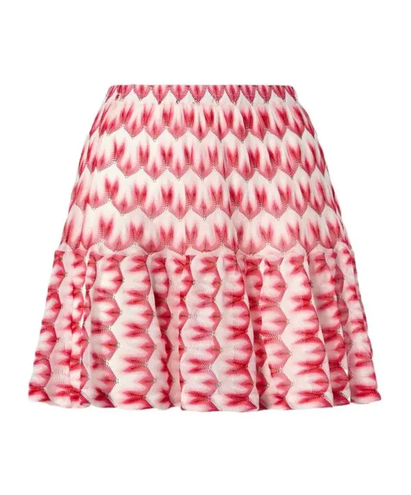 Missoni Mini Skirt In Floral-pattern Viscose - Multi-color