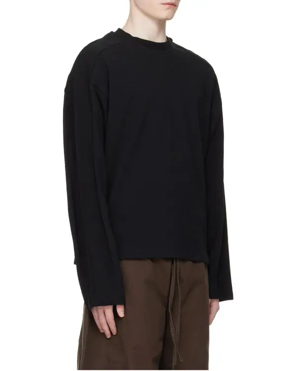ENTIRE STUDIOS Regular Fit Crewneck T-shirt - Black