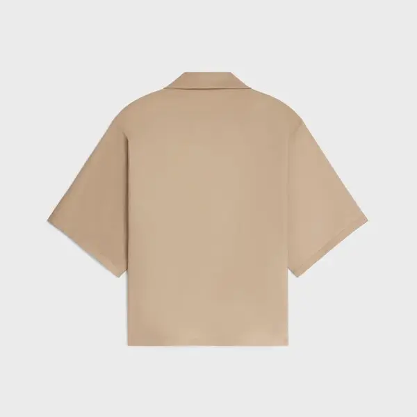 Celine Scout Shirt In Light Cotton Gabardine