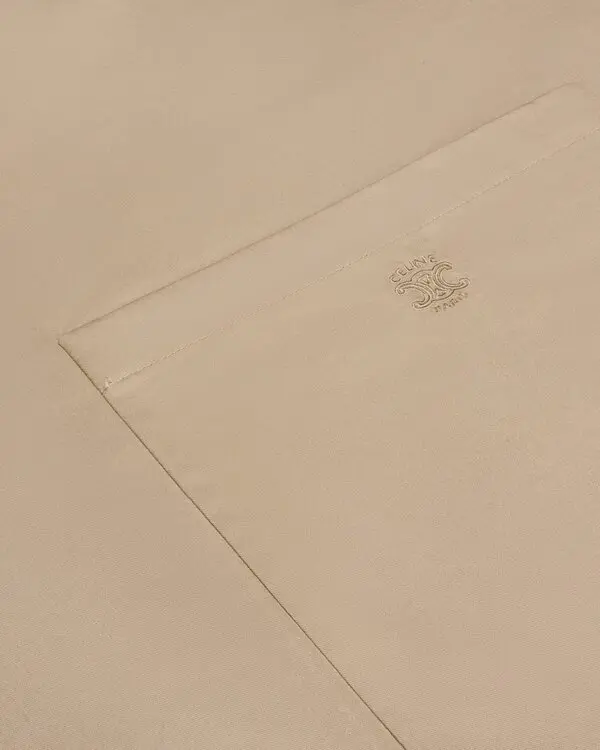 Celine Scout Shirt In Light Cotton Gabardine