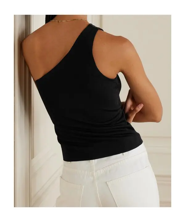 NILI LOTAN One-shoulder Knitted Vest