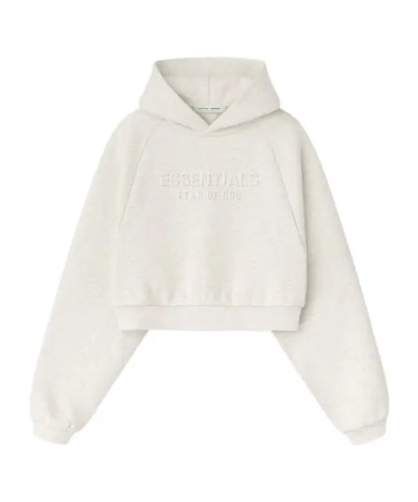 Fear Of God Embossed 90s Raglan Hoodie - Oatmeal Heather