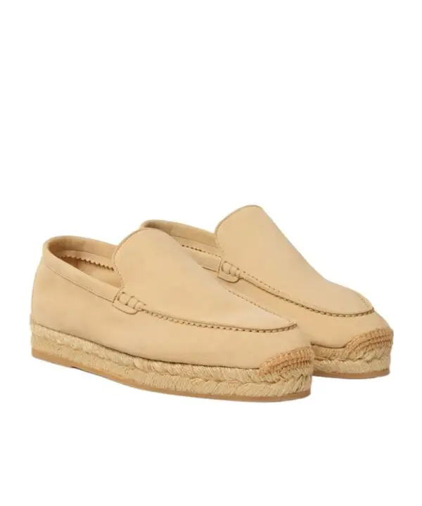 Loro Piana Rope Sole Calfskin Loafers