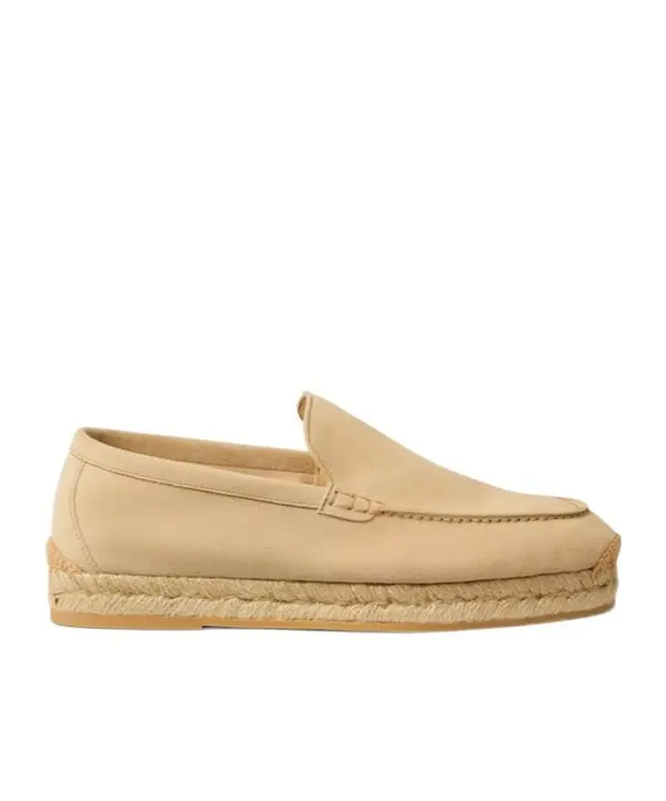 Loro Piana Rope Sole Calfskin Loafers