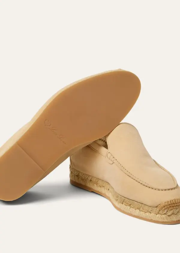 Loro Piana Rope Sole Calfskin Loafers
