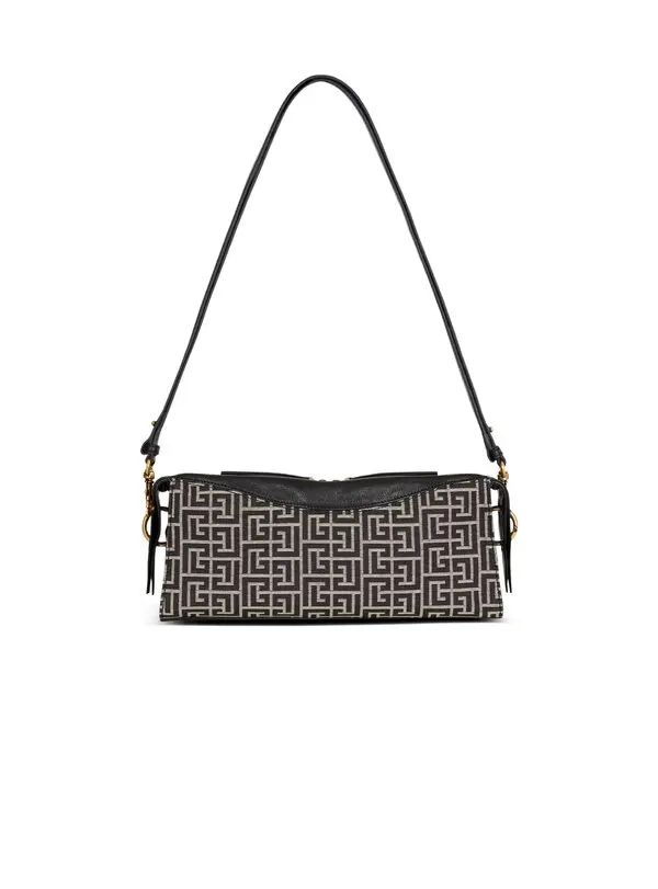 Balmain Monogram Jacquard Pulse Shoulder Bag