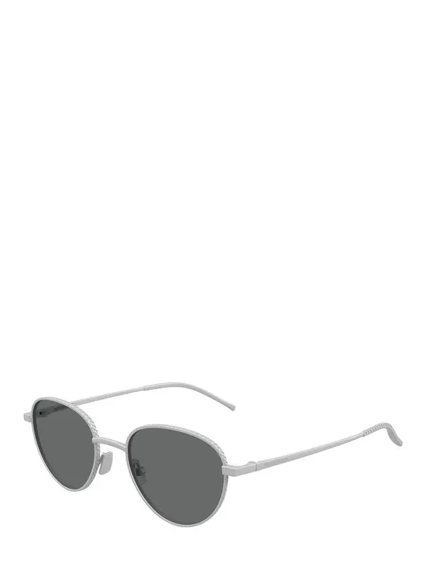 Bottega Veneta Intrecciato Panthos Sunglasses - Gray