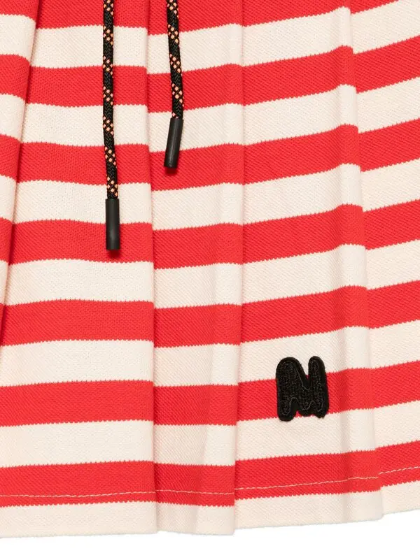 MSGM Striped Pleated Skirt