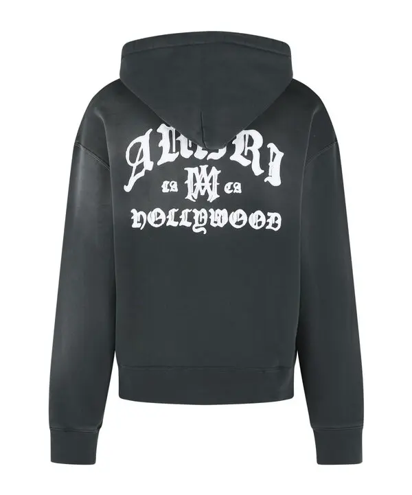 Amiri Logo Printed Hollywood Hoodie - Black