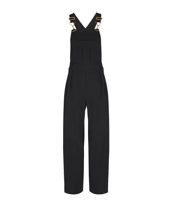 Balmain Wool Dungarees - Black