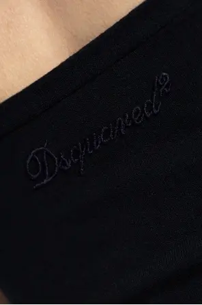 Dsquared2 Strappy Maxi Dress With Embroidered Details